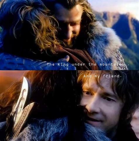 I Really Loved This Scene Between Thorin And Bilbo It Seems That Hug