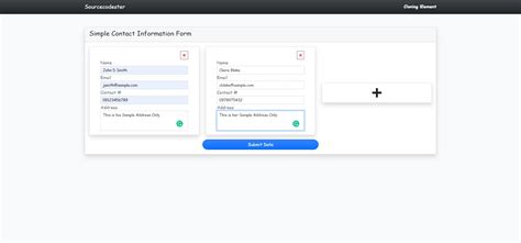 Dynamically Add And Remove Form Item Using Jquery Clone Method