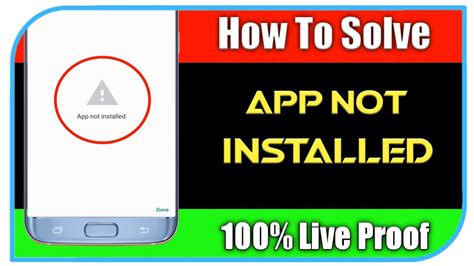 how to solve app not installed app not installed problem fix youtube