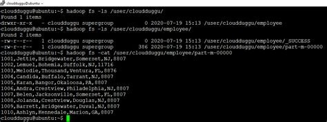 apache sqoop import tutorial cloudduggu