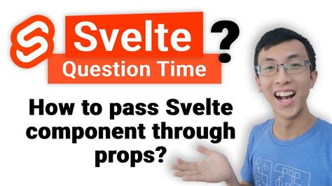 how to pass svelte component through props youtube