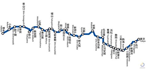 東海道山陽新幹線の路線図地図 ジョルダン 澳博集团