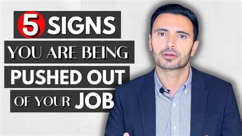Signs You Are Being Pushed Out Of Your Job Youtube
