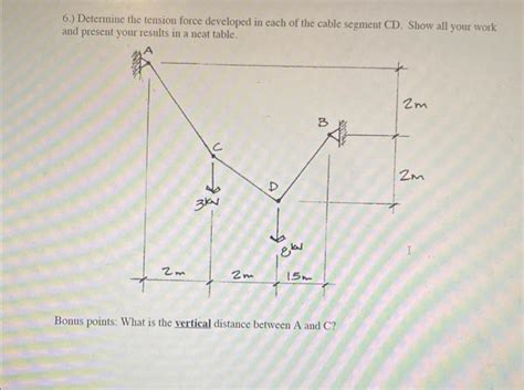 [solved] 6 Determine The Tension Force Developed In Each