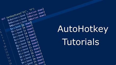 keeping any key held down forever autohotkey tutorials youtube