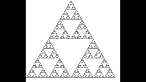 sierpinski s triangle fractal python turtles and recursion youtube