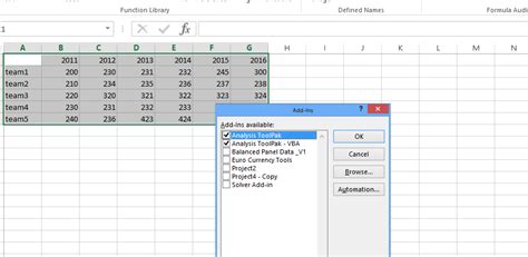 best excel tutorial how to run statistical tests