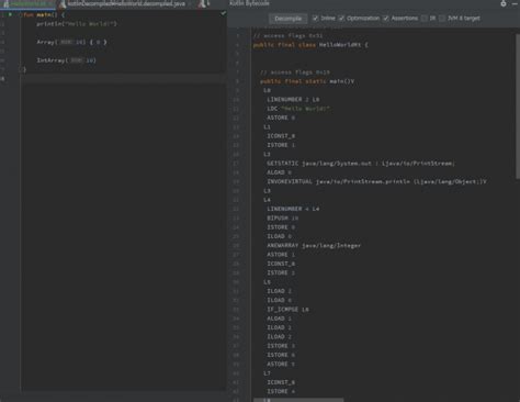 intellij ideaでkotlinからjavaにdecompileする