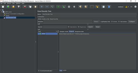 jmeter database test plan javatpoint