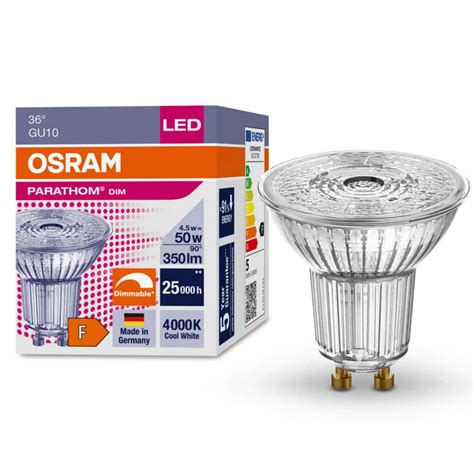 Димируема Led луничка Osram Parathom Par16 Dim 36° 4 5 W 4000k Gu10