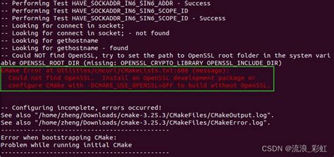 could not find openssl install an openssl development package or