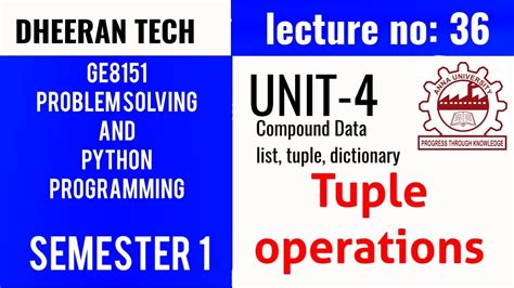 ge8151 problem solving and python programming pspp manojkumar lectures