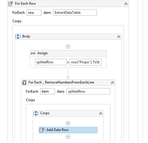 adding new data row in new column with specific format help uipath