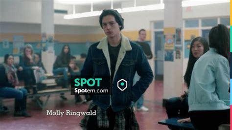 Levis Blue Medium Wash Sherpa Trucker Denim Jacket Worn By Jughead
