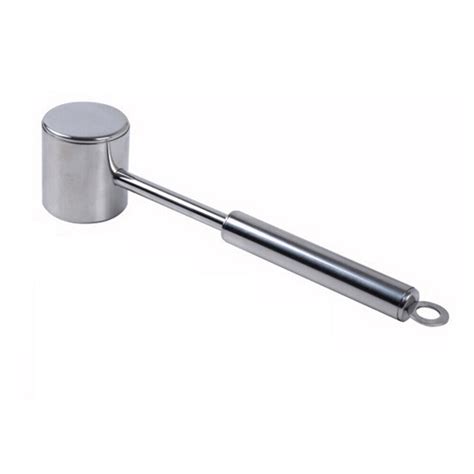 Meat Flattener Hammer Stainless Steel Pounder Tenderizer Gavel Ebay