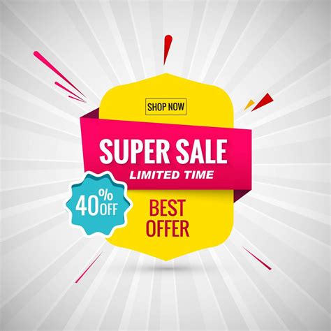Super Sale Banner Design Vector Illustration 258973 Vector Art At Vecteezy