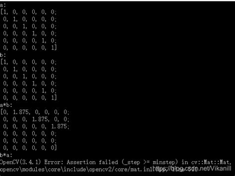 opencv error assertion failed step ＞ minstep in cv mat mat