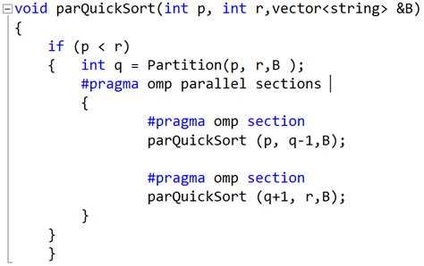 quicksort algorithm using openmp for each array after apply the vtune