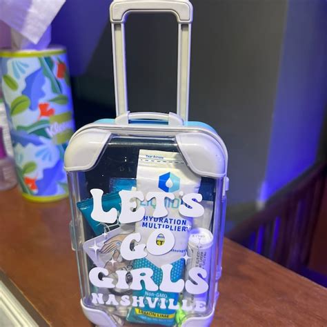 Nashville Party Hangover Kit Mini Suitcase Hangover Lets Go Girls