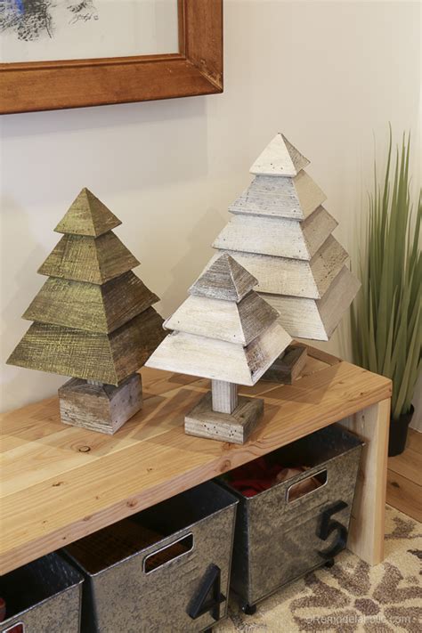 remodelaholic how to build 3d wood trees for christmas