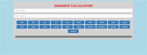 advance calculator in php with source code source code project
