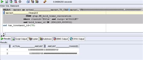 oracle to char returning slash value after converting a number to