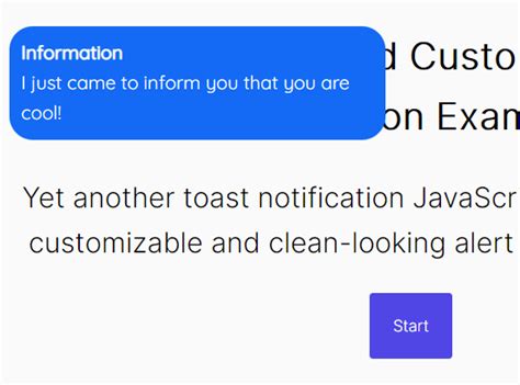 clean and customizable toast notification library toaster css script