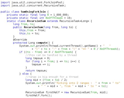 java latte parallel fork join framework in java