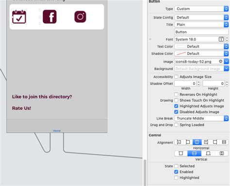 xcode why is the button on my storyboard not being centered in a