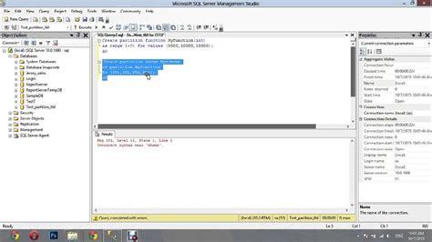 how to create partition table in sql server youtube