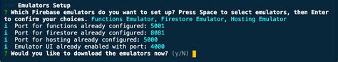 the full guide on how to use the firebase emulator for the web js