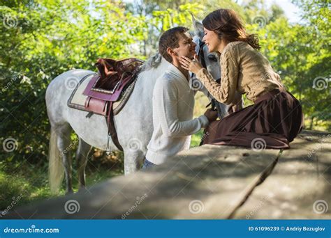 Young Couple Riding Stock Image Image Of Person Female 61096239