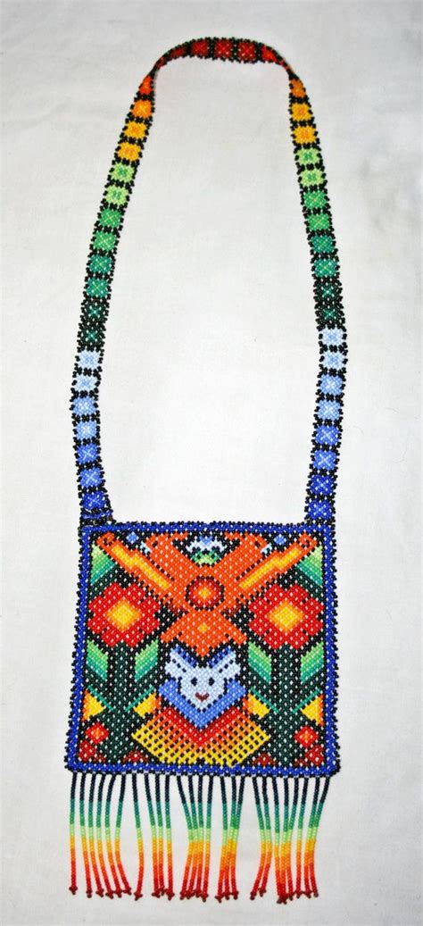 Huichol Tribal Necklace Huichol Shaman Necklace Native Etsy Tribal