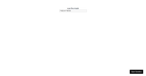 vue the mask codesandbox