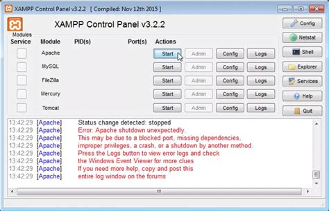 xampp error port 80 already in use [solved]