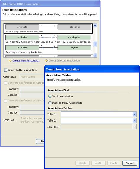 generating hibernate object relational mappings