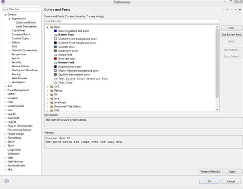 java how to increase generic font size in eclipse stack overflow