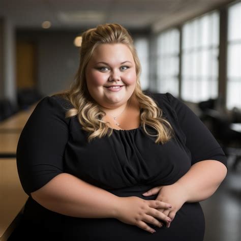 Premium Ai Image A Woman In A Black Dress Posing For The Camera