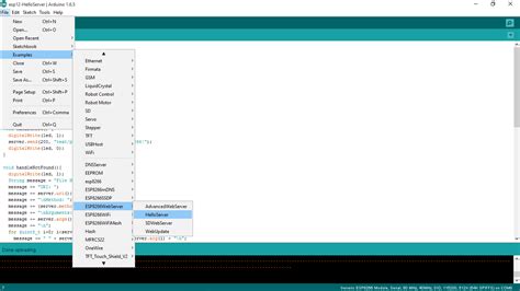arduino er simple web server example of standalone
