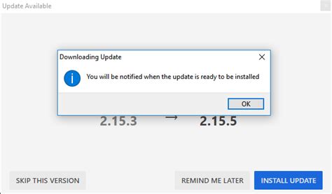 auto update download notification not working · issue 1300