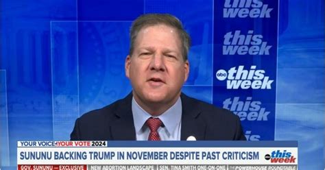 As Trumps Criminal Trial Kicks Off Sununu Reiterates His Political