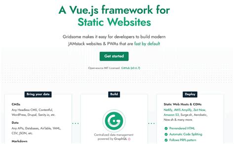 create static sites in vue using gridsome techformist