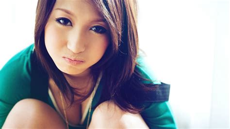 Wallpaper Face Model Long Hair Glasses Looking At Viewer Asian