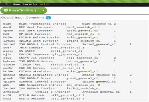 mysql collation how does mysql collation work query