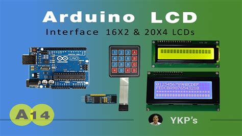 arduino 16x2 20x4 lcd display interface tutorial i2c and 4x4 16 key