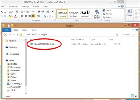 how to convert json file to excel format gstr 2 filing pp