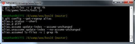 git alias doesn t work but the command it references does stack