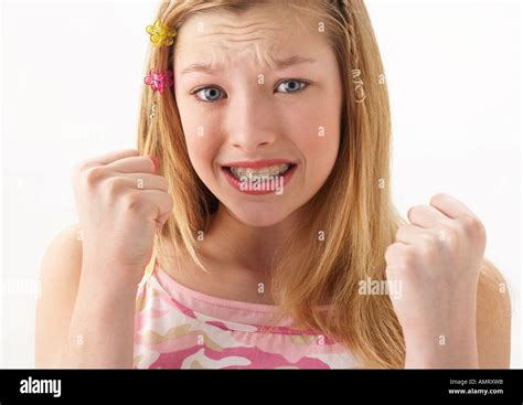 Teen Girl With Braces Closeup Banque De Photographies Et Dimages à
