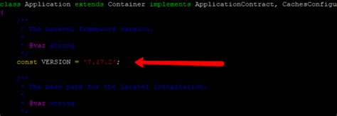 how to check laravel version by cli and file tecadmin