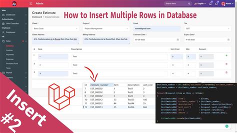 how to insert multiple rows in database laravel 9 hr estimate youtube